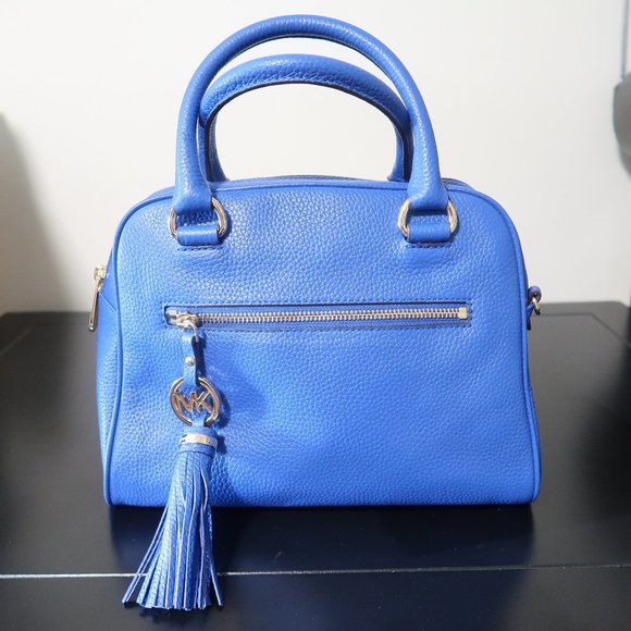 Michael Kors | Bags | Medium Michael Kors Electric Blue Knox Tassel ...